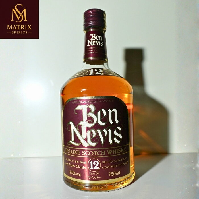 商品情報内容量750 mLアルコール度数43％原材料モルト、グレーン製造元Ben Nevis Distillery（Fort William, Scotland）生産地スコットランド／ハイランド地方保存方法直射日光を避け、涼しく風通しの良い...