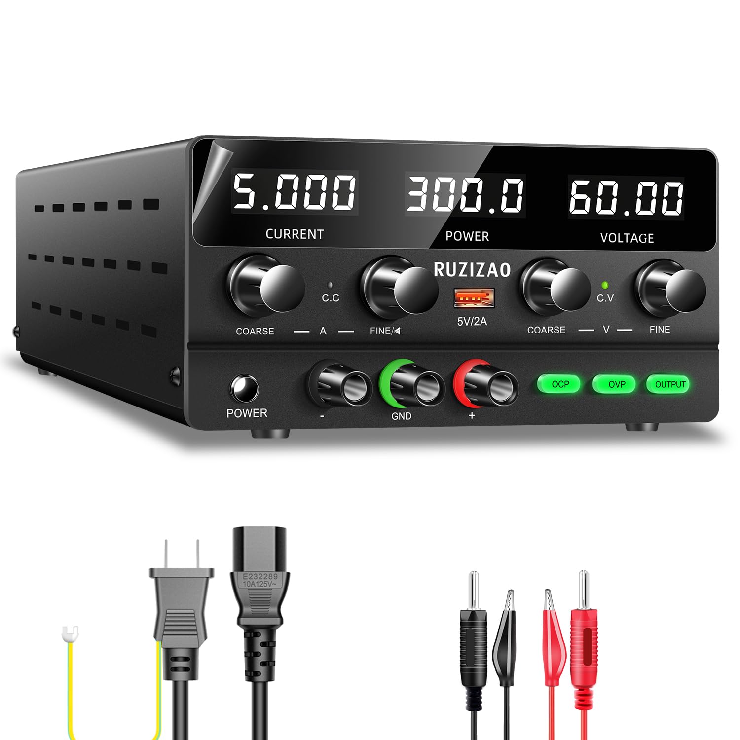 ・【新しく追加されたOCP OVPボタン】：ベンチ電源は最大出力電流と電圧値を手動でプリセットできます,出力値がプリセット値を超えるとき,ベンチトップ電源は装置を保護するために短回路保護を開始します.新しいOCP OVPボタンは,最大出力電...