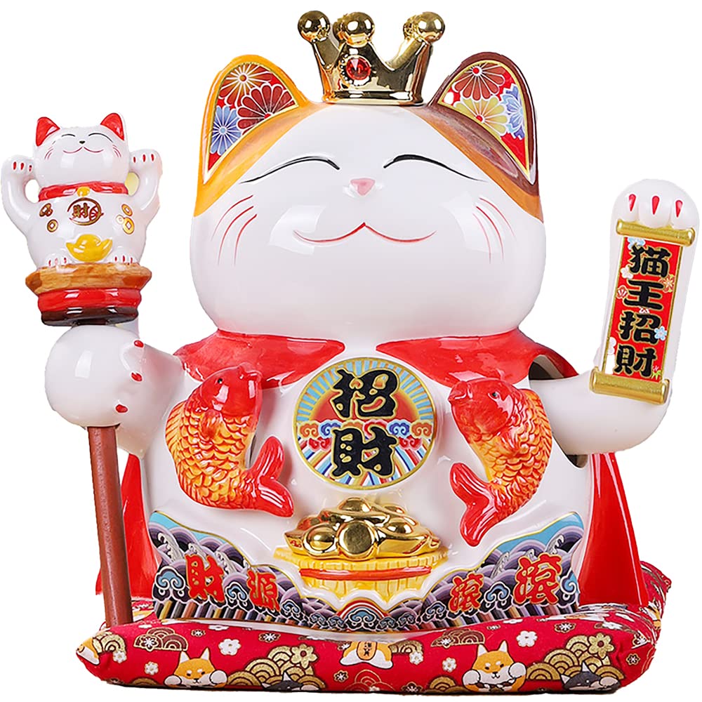 ・※※※ 当製品を模倣した類似品の出品にご注意ください ※※※・古く江戸時代に生まれた招き猫は、そのかわいらしい外見と、幸せを呼び込むご利益で人気となり、庶民の間で広く親しまれてきました。 今日では、中国や東南アジア諸国でも日本の招き猫は絶...