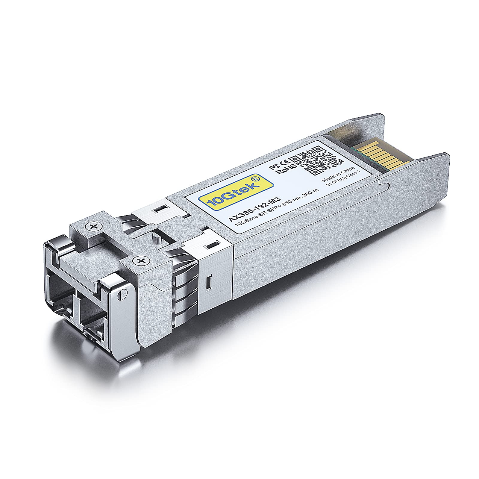 ・【特徴】10GBASE-SR SFP+ to LC 10ギガビットイーサネットファイバー光トランシーバ、10GbE マルチモード SFP+（62.5μmおよび50μm LCケーブル両対応、OM1/OM2/OM3/OM4 光ファイバーケーブ...