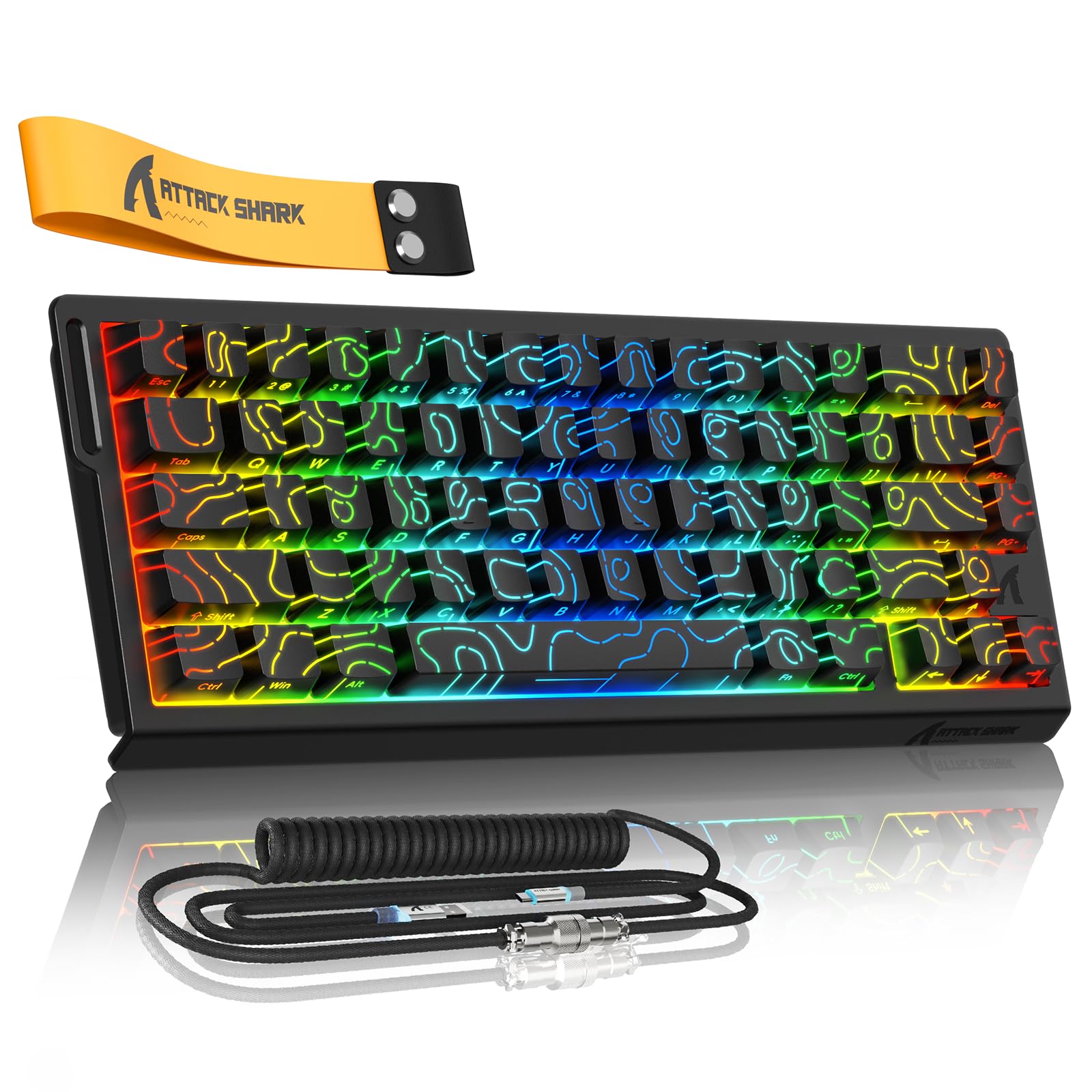 ・【真の8000Hzポーリングレート＆0.125msレイテンシー 】X68 HE磁気キーボードは、8000Hzのポーリング・レートと128Kの超高速スキャン・レートを特徴とし、同時に各アナログ・キー・ポジションを同じレートでスキャンするため...