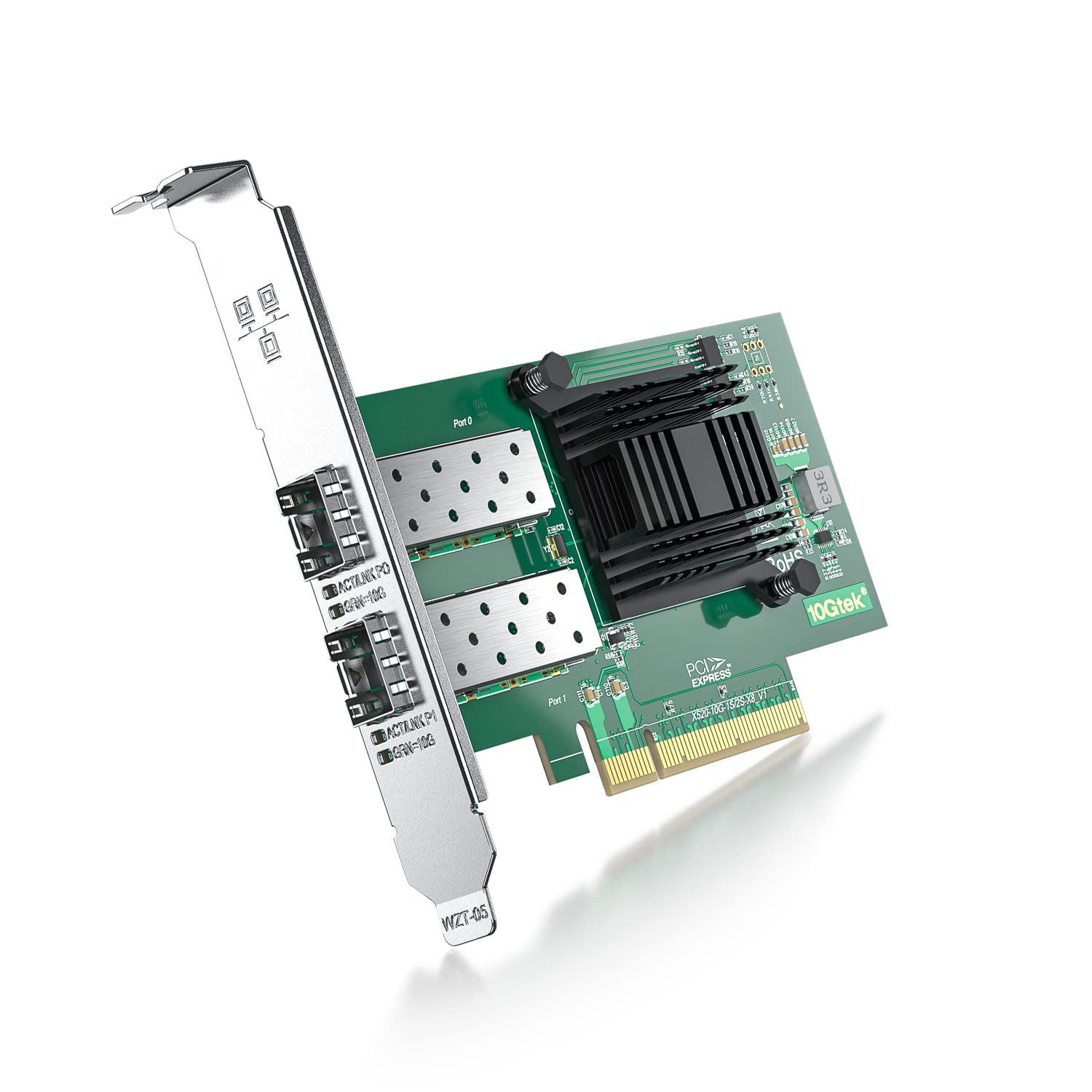 ・【特徴】Intel 82599ES純正ボード（チップ）搭載,I/O仮想化支持,サーバーをより安定させます。・【仕様】デュアルSFP +ポートは、10Gb/s SFP +モジュールまたはSFP +ケーブルを接続できます。 速度とスロット幅5...
