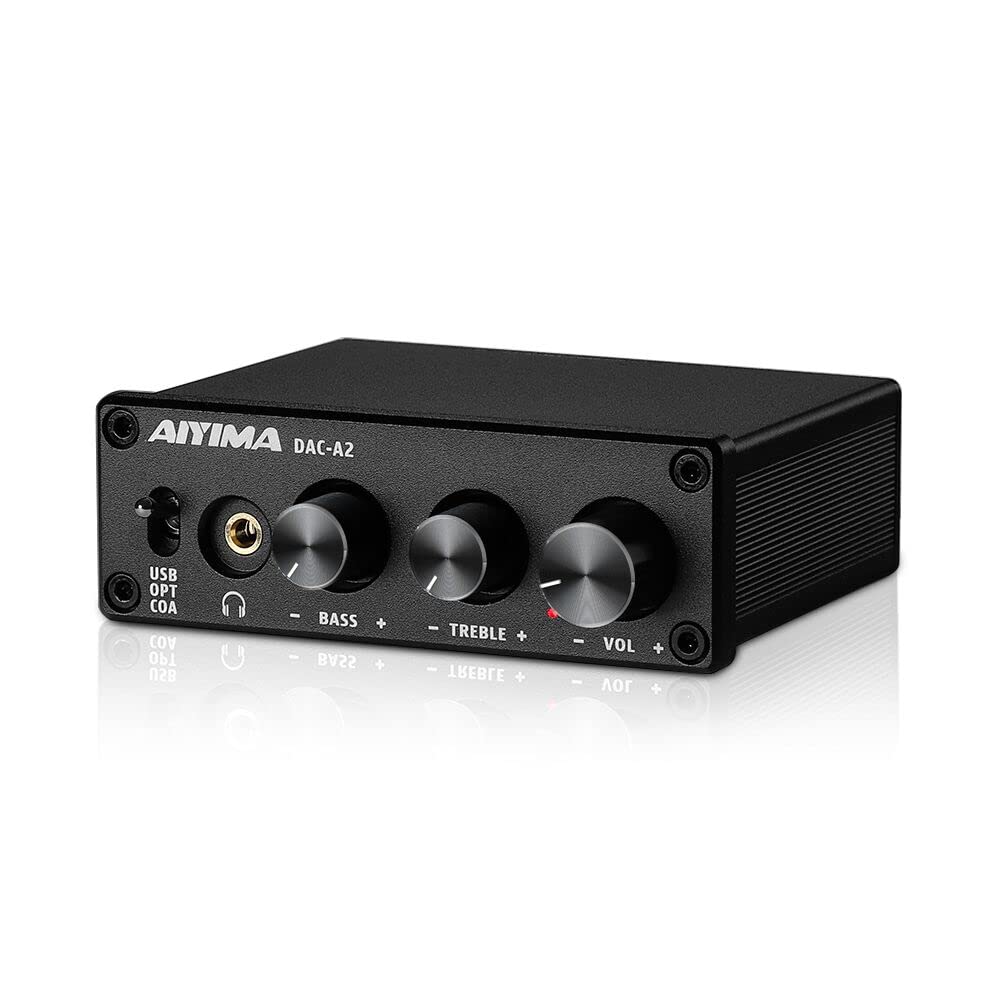 ・1. AIYIMA DAC A2は、PC-USB/光入力と同軸およびRCA/3.5MMヘッドフォン出力で設計されており、ほとんどの家庭用オーディオシステムに適合します（Q4はマイクをサポートしていません）。 RCA出力は デスクトップのア...