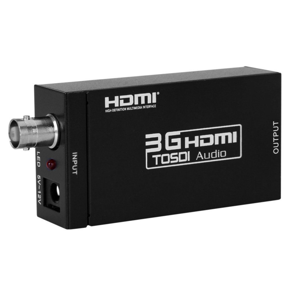 ・Eleview　SDI to HDMI変換器はSDI（SD-SDI 、HD-SDIと3G-SDI)信号をHDMI信号に変換して出力する専用のコンバーターです。これはデータ損失が極めて少ない 2.970 Gbit/s のハイビットレートによ...