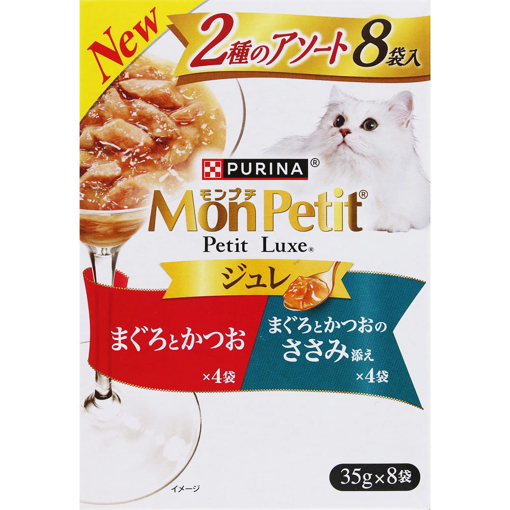 ※写真はイメージです。実際にお届けする商品とパッケージなどが異なる場合がございます。商品の特徴2つの種類の人気フレーバーを詰め合わせたアソートパックです。原料・成分等【原材料】●ジュレまぐろとかつお魚介類（かつお、まぐろ、フィッシュエキス）...