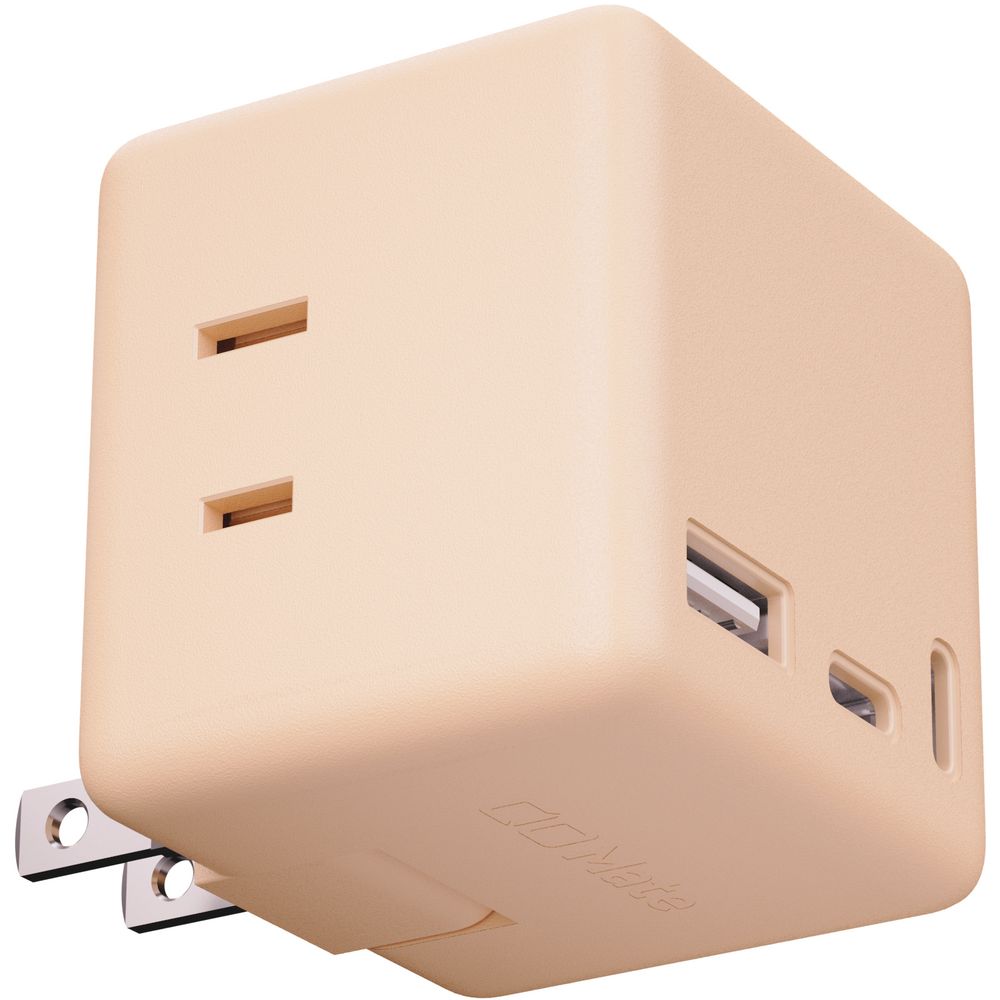MateMate TAP 001 シェルピンクMate-TAP001-SPK部屋のスミまでお気に入りのお洒落な電源タップコンセントX3、USB-AX1、USB-CX2を備えた多ポート電源タップ、最大20W出力【動作環境】[保証書]なし 中国...