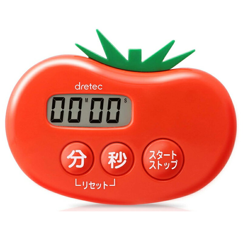 かわいいとまと形タイマー 抗菌タイプで衛生的です。 カウントダウン、カウントアップ、リピート機能付。 背面には磁石と首から下げるヒモを通す穴がついています。 商品情報 サイズ 約 W86×D18×H65mm 商品重量 約 32g 電源 アル...