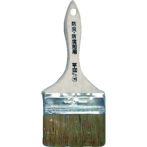 ●毛腰の強い豚毛使用の刷毛です。●防虫・防腐剤用。●刷毛幅(mm)：100●毛丈(mm)：50●玉厚(mm)：15●全長(mm)：235●適合塗料：木部保護塗料●形状：平型●毛：豚毛●柄：木松吉医科器械｜総合カタログ｜医療・介護・ドクター・ナース