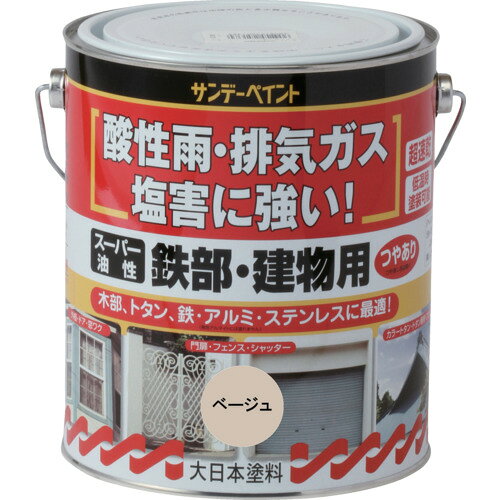●酸性雨・排気ガス・塩害に強い超速乾油性多目的塗料です。●色：ベージュ●容量(L)：1.6●アクリル変性アルキド樹脂系塗料松吉医科器械｜総合カタログ｜医療・介護・ドクター・ナース
