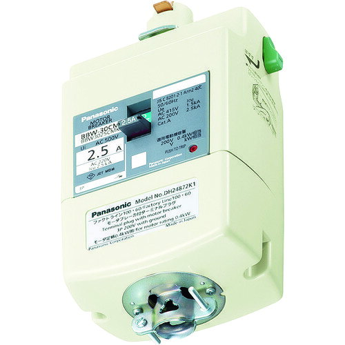 ●上段3P回路用のターミナルプラグです。●モータブレーカ内蔵（BBW -30CM型）です。●定格：3P200V・E付●幅(mm)：68●長さ(mm)：100●厚さ(mm)：208●モーター定格：0.2kW用●色：クリームグレイ●ファクトライ...