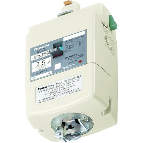 ●上段3P回路用のターミナルプラグです。●モータブレーカ内蔵（BBW -30CM型）です。●定格：3P200V・E付●幅(mm)：68●長さ(mm)：100●厚さ(mm)：208●モーター定格：0.75kW用●色：クリームグレイ●ファクトラ...