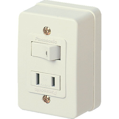 ●タンブラスイッチです。●定格：スイッチ10A 300V/コンセント15A 125V●幅(mm)：52●長さ(mm)：74●厚さ(mm)：35.9●色：ミルキーホワイト松吉医科器械｜総合カタログ｜医療・介護・ドクター・ナース