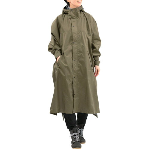 ●突然の雨でも素早く簡単に着れる前開きファスナータイプの軽量ポンチョです。●胸幅95cm、着丈116cmと男性の方でもゆったり着られるサイズです。●自転車乗車時に便利な手甲カバー付です。●レイバイザー(別売りV-002、003)が装着できま...