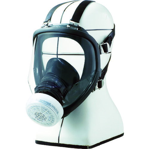 ●伝声器付きで、マスクを付けたままでも会話が明瞭です。●写真は吸収缶CA－104N2／OV付きです。●吸収缶は別売です。●低濃度の有毒ガスが発生する作業用。●有害物質の環境濃度:0.1%(1000ppm)以下。●サイズ：M●縦(mm)：19...