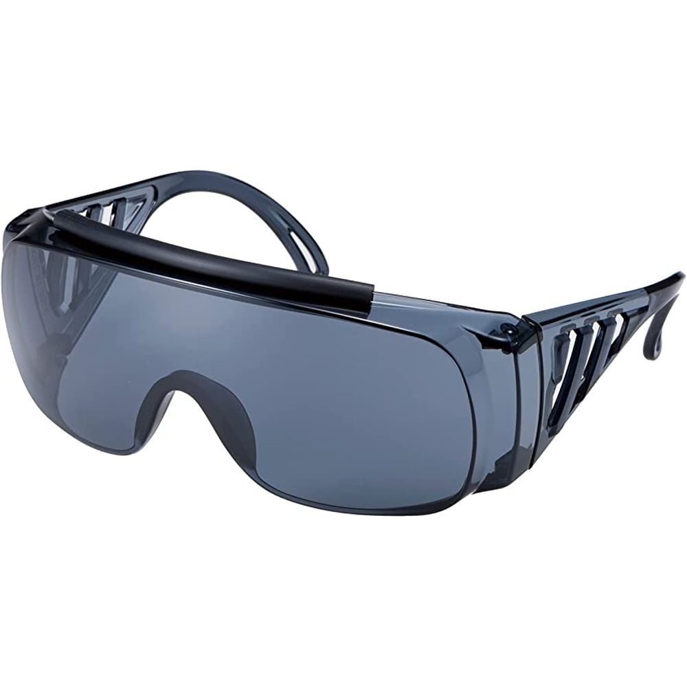 ●飛沫からの防護面積をしっかり確保したワイドなオーバーグラスタイプ保護めがね屋外作業などでのまぶしい日差し、紫外線をカット。松吉医科器械｜総合カタログ｜医療・介護・ドクター・ナース