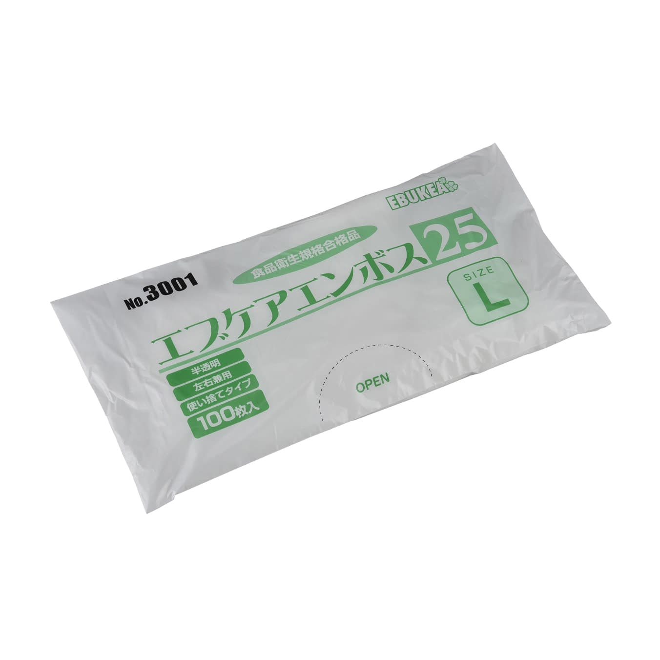 ●食品衛生法適合外エンボス加工タイプのポリエチレン手袋。●カラー：半透明●規格：袋入●入数：100袋●材質：ポリエチレン●販売単位：60袋松吉医科器械｜総合カタログ｜医療・介護・ドクター・ナース
