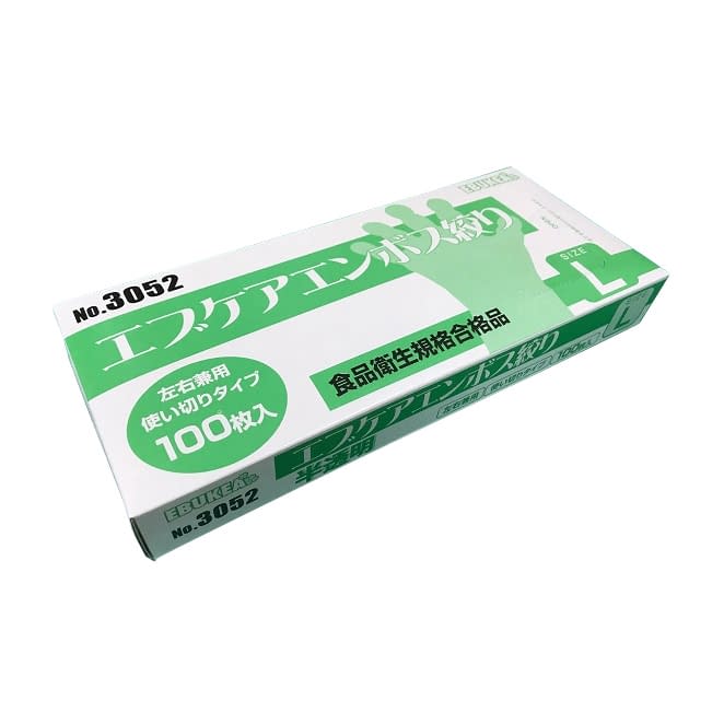 ●食品衛生法適合外エンボス加工タイプのポリエチレン手袋。●カラー：半透明●入数：100枚●材質：ポリエチレン●販売単位：60箱松吉医科器械｜総合カタログ｜医療・介護・ドクター・ナース