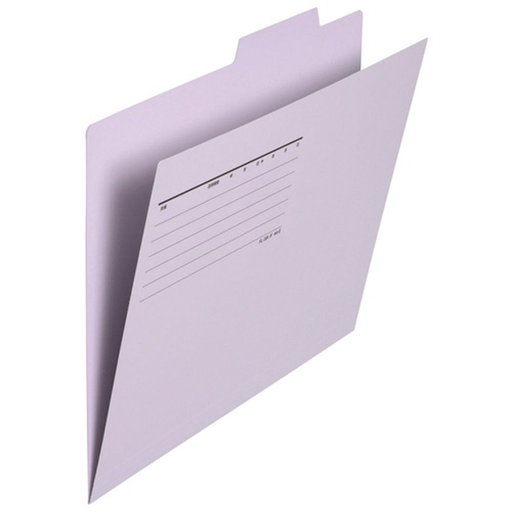 実用本意の薄型ファイルカード紙を使用。●外形寸法（縦）[mm]：240●外形寸法（横）[mm]：311●色：バイオレット●見出し高[mm]：15●坪量：300g/?●最大マチ幅：19mm●規格：A4-E●仕様：ファスナー用の切れ目があります...