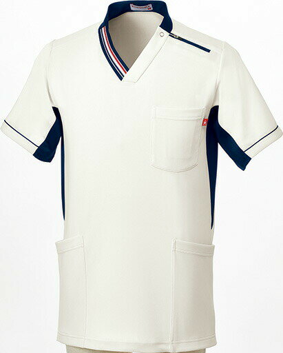 ●ルコックスポルティフの男女兼用ニットスクラブ。●見た目と機能性を両立させた、新「ハーフラグラン」仕様です。●サイズ：5L松吉医科器械｜総合カタログ｜医療・介護・ドクター・ナース