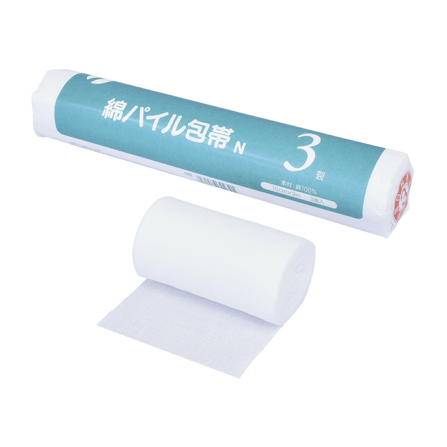 ●純綿の耳付き包帯でほつれません。●規格：3裂　 ●サイズ(幅×長さ)：10cm×9m●入数：3巻松吉医科器械｜総合カタログ｜医療・介護・ドクター・ナース