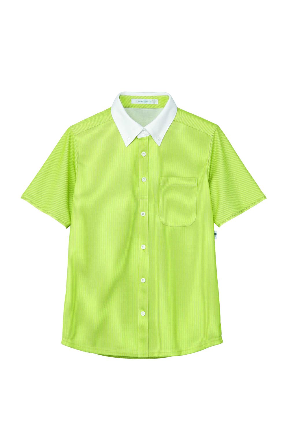 ●フレッシュなナチュラルカラーストライプ×ホワイト。●フルオープンシャツに見えるプルオーバーシャツ。●プルオーバーだからボタンの隙間からのチラ見え防止。●台衿裏汚れも気にならない、台衿裏ストライプ使い。●裏側には麻のような風合いの糸「サラベ...