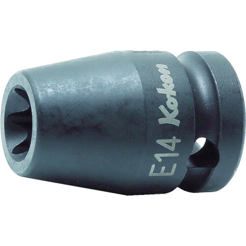 ●E型トルクス［［R下］］ボルト用のインパクトソケットです。●差込角(mm)：12.7●呼びNo.：E18●先端寸法(mm)：16.5●全長(mm)：38●対辺寸法(mm)：22.2●適合ピン：A41●対辺(mm)：22.2●クロムモリブデ...