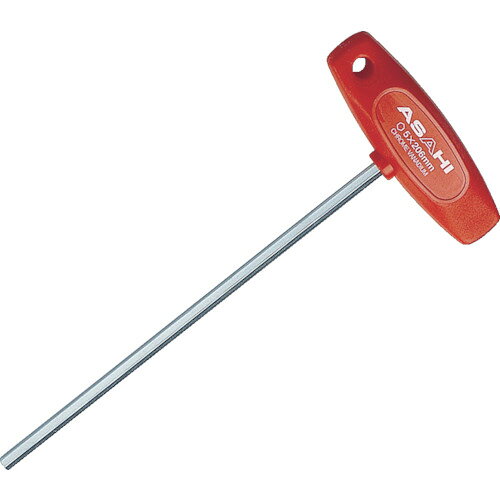 ●しっかりフィットして使いやすいT形ハンドルタイプ六角棒です。●六角穴付きボルト・六角穴付き止めネジの締結作業●全長(mm)：228●軸長(mm)：198●全幅(mm)：90●対辺寸法(mm)：6●対辺(mm)：6●軸：特殊鋼（ニッケルクロ...