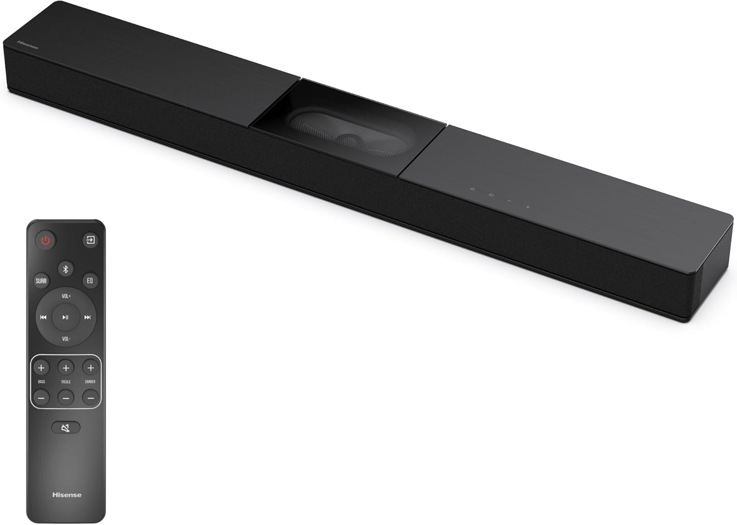 ハイセンス 2.1ch サウンドバー スピーカー HS2000N サブウーファー内蔵 Bluetooth/HDMI/ARC対応 2024年モデル ブラック HS2000N HS2000Nは、4.75インチ相当の振動面積を持つレース型（楕円形...