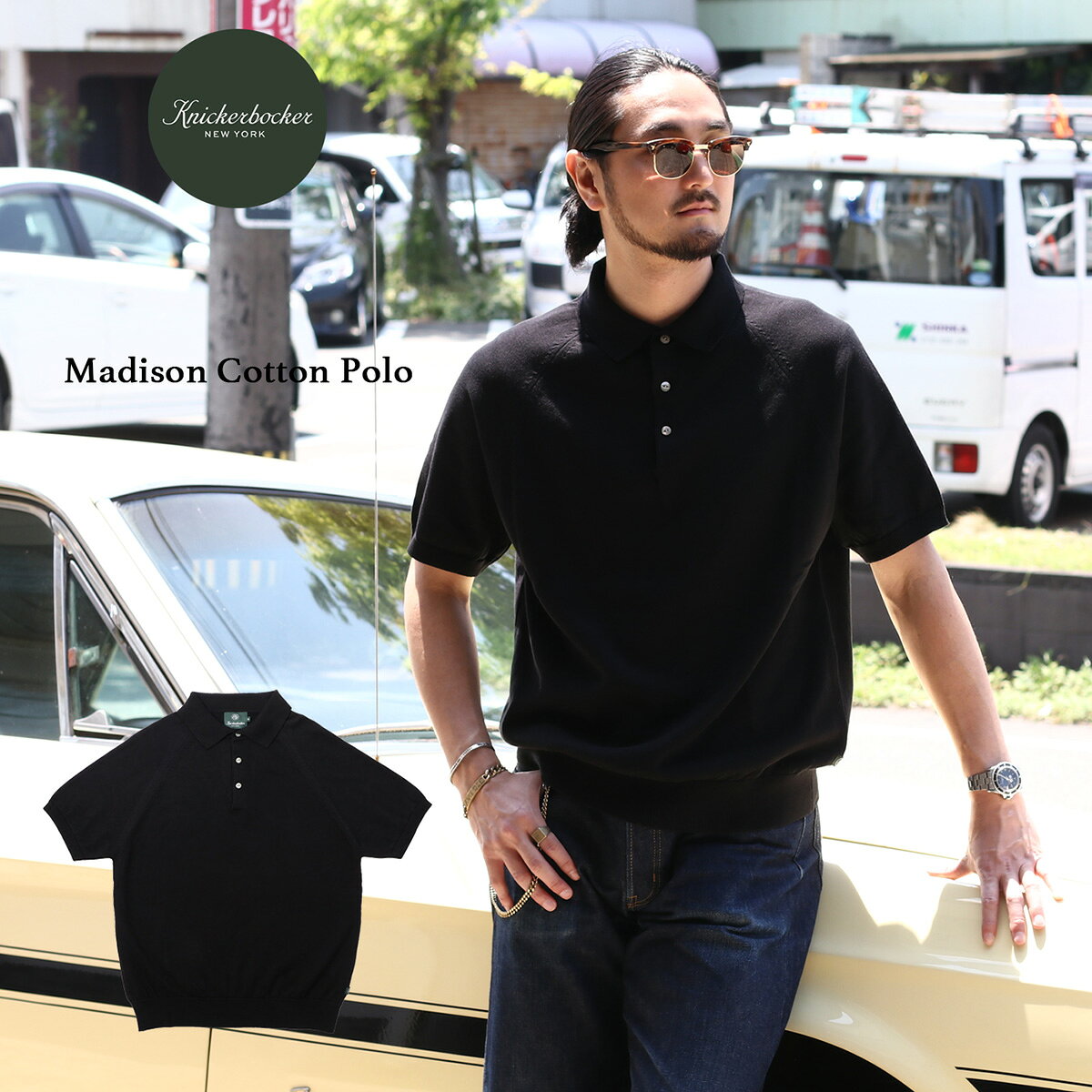 Product info KNICKERBOCKER（ニッカーボッカー） Madison Cotton Poloニューヨーク・ブルックリンで創業したKNICKERBOCKER（ニッカーボッカー）。 デザイナーはAndrew Livingst...