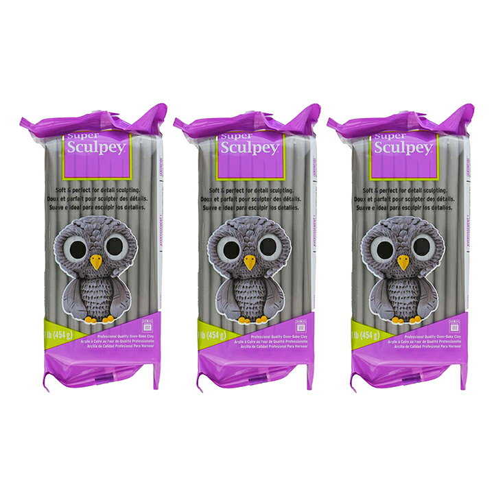 商品説明 説明 1ポンド(454g)の3個セットです。 単品 スーパースカルピー (グレイ) 1lbスカルピー オーブン硬化 ポリマークレイ 樹脂粘土 ポリフォーム Polyform