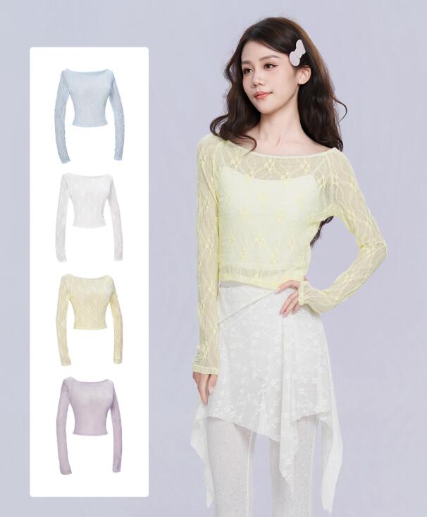 商品名 バレエレオタード ブラパッドポケット付 色 画像参考 サイズcm S　着丈35　袖丈58　バスト80-84　身長155-160 M　着丈36　袖丈60　バスト84-88　身長160-165 L　着丈38　袖丈61　バスト88-92　...