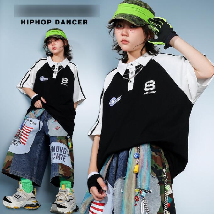 商品名 可愛いダンス衣装 ジャズダンス衣装 色 画像参考 サイズcm 普通の体型は下記の身長範囲で選んで大丈夫です、大柄の体型はワンサイズアップでお願い致します 110　着丈48　バスト95　ズボン丈50　ウェスト48　身長100-110　...