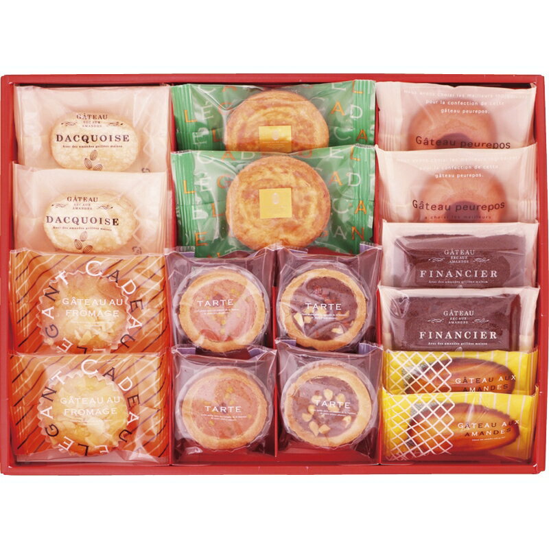 自家挽きアーモンドプードルを使用して焼き上げた様々なアーモンドスイーツのオリジナルセレクション●内容/ダックワーズプラリネ・チーズカップケーキ・ガレット・マジパンケーキ・プチタルト（いちご・ショコラ）・フィナンシェショコラ・リングフィナンシ...