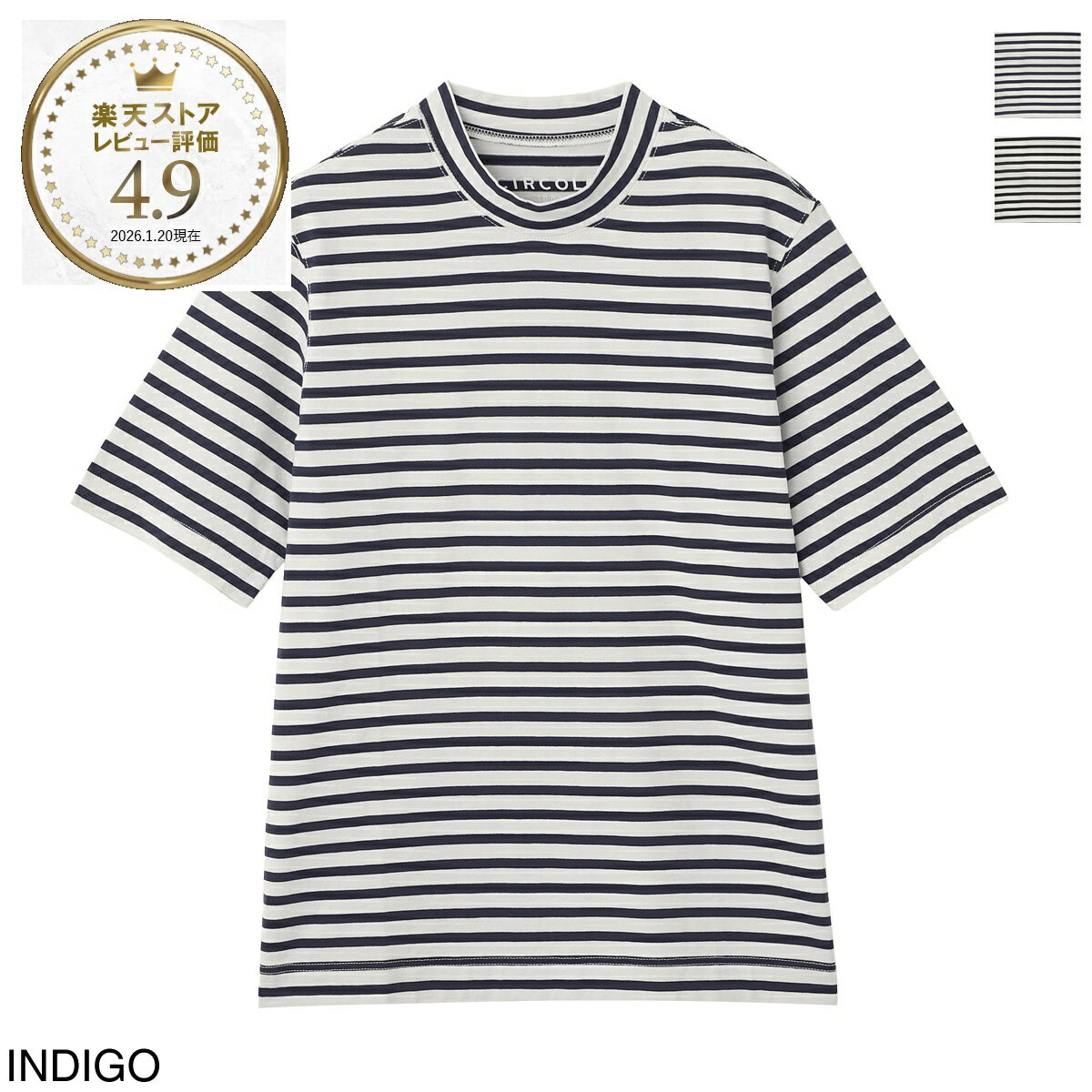 BRANDチルコロ/CIRCOLO 1901ITEMクルーネックTシャツ/T-SHIRT JERSEY SMALL RIGAItem No.cn4397-678, cn4397-c001管理： CCBLU CCBLK TTMNチルコロ/CI...