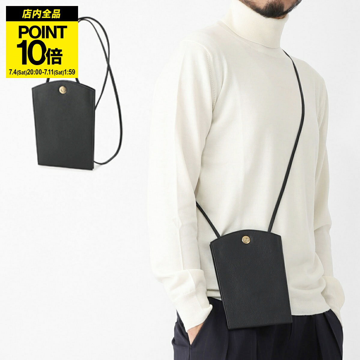 BRANDシセイ/CiseiITEMショルダーバッグ/ミニサコッシュ/1260 LD MINI SACOCHEItem No.1260-ld-nero管理： CCBLK TTMN NNWWシセイ/Cisei ショルダーバッグ "1260 L...