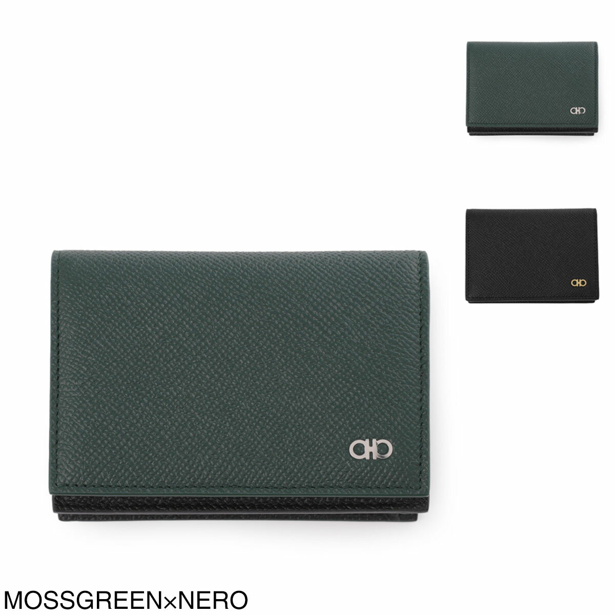 BRANDフェラガモ/FERRAGAMOITEMカードケースItem No.661607-781793-nero-nero, 661607-788095-moss-nero管理： CCBLK CCGRN TTMN NNWWフェラガモ/FER...