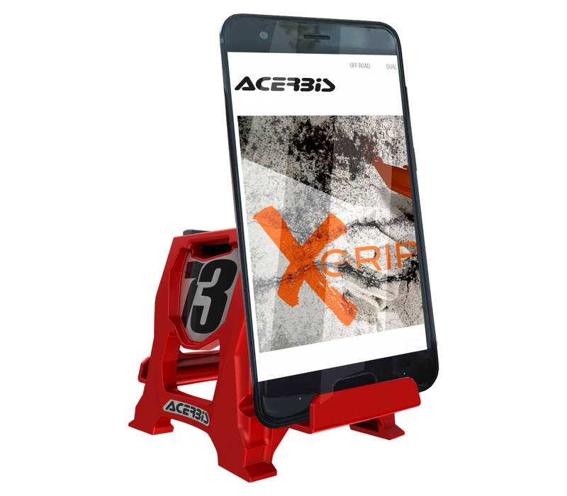 メーカー名 ACERBIS（アチェルビス） 型番：24241 スペック 対応車種：スマートフォン、タブレットなど 商品説明 ACERBISのプラスチック製バイクスタンド『711stand』のスケールモデル風のフォンスタンドです。 ご注意 掲...