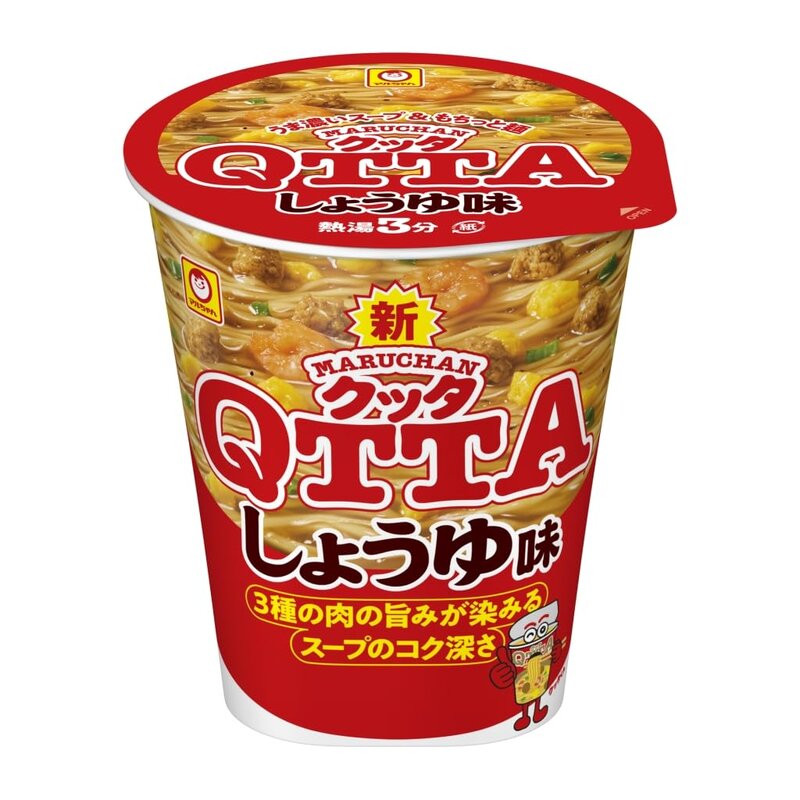 【MARUCHAN QTTA】コクをしっかり立たせたうまコクスープと、麺からしみ出すラードのうまみがやみつきに。これでしか食べられない、もちもちとした麺と濃厚なスープが味わえるカップ麺です。 【食べ進めたくなる濃厚さとやみつき感】ポーク・チ...