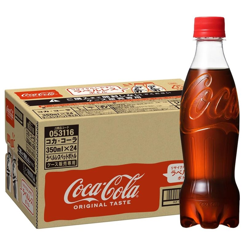 飲みきりサイズの350mlコカ・コーラから、ラベルレスボトルが登場! 原産国:日本 カラー:ブラック