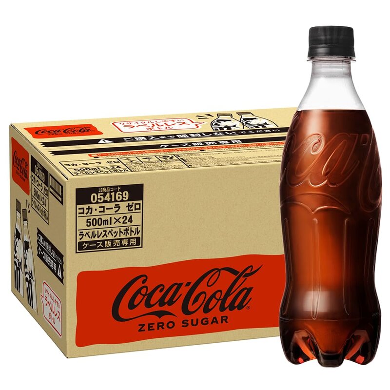 原材料:炭酸、カラメル色素、酸味料、甘味料(スクラロース、アセスルファムK)、香料、カフェイン 内容量:500ml×24本 カロリー:0kcal/100mlあたり 商品サイズ(高さx奥行x幅):23.6cm×41.7cm×28cm