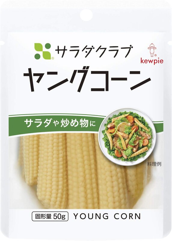 内容量:100g×10個 原材料:ヤングコーン、食塩、酸味料 商品サイズ(高さ×奥行×幅):140mm×102mm×200mm 常温保管