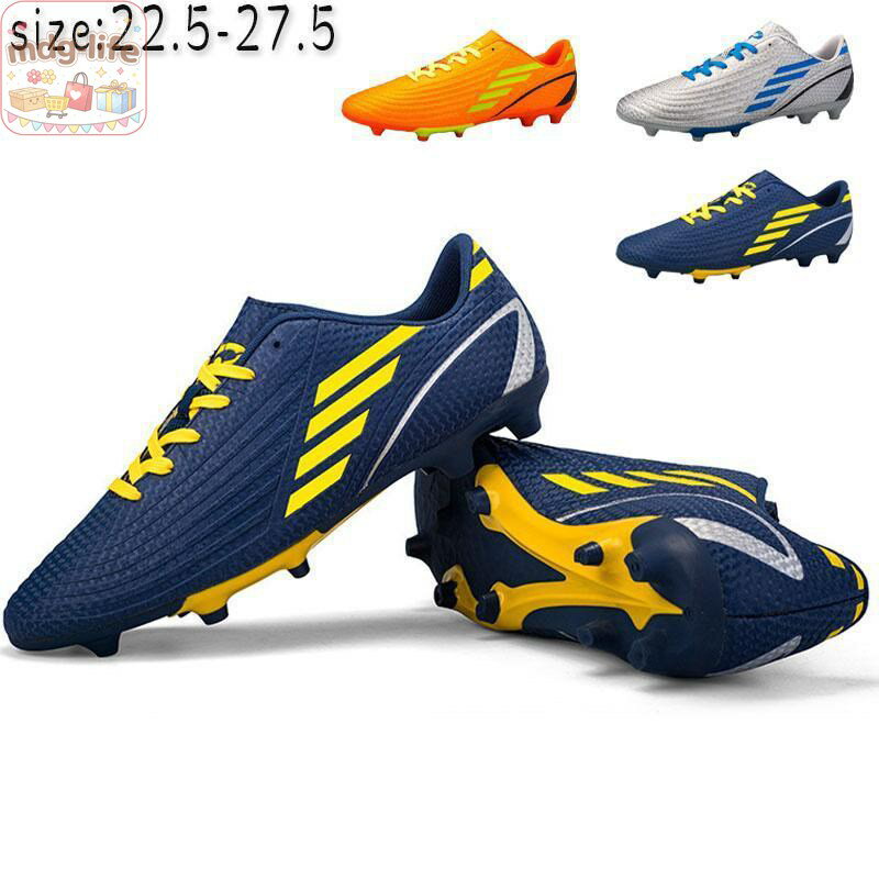 サッカーシューズ サッカースパイク メンズ ジュニアサッカーシューズ トレーニング スポーツシューズ ジュニア 大人 ファッション ハードグラウンド 男女兼用 柔らかいレザーが優れたボールタッチとフィット感を生み出し、耐水性に優れた快適性を...