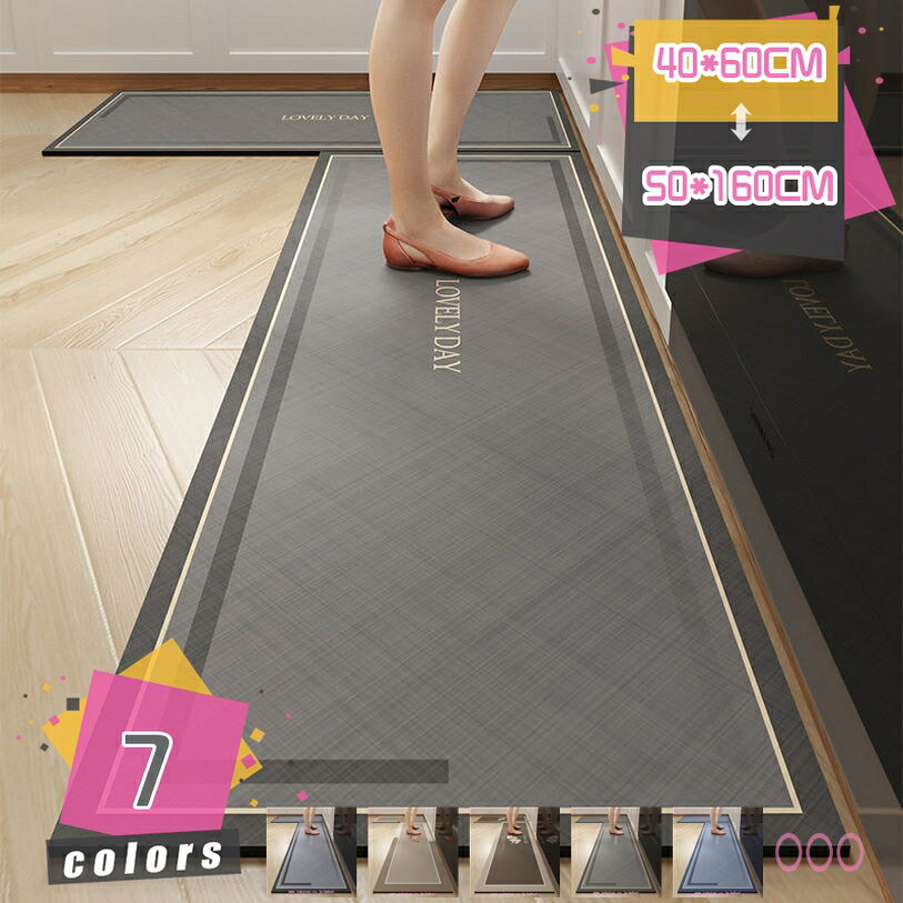 メイン素材：PVC■材質： ☆表面：PVC ■サイズ：40*60CM 50*80CM 60*90CM 40*120CM 40*150CM 50*160CM ■機能：裏面滑り止め付き、デコレーション、滑り止め、防音、吸水、保温、抗菌除臭、防ダ...