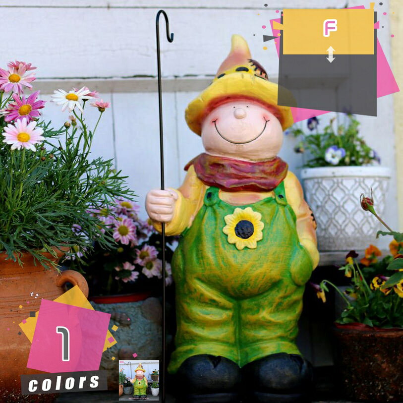メイン素材：レジン★この像はあなたの庭の花壇の中、玄関の隣のデッキの上で見栄えがします。※植物は商品には含まれません★美しく耐久性があり、非常に詳細でリアルな形状です。★防水・日焼け止め、色が褪せるのを防ぎます、屋外装飾に適しています。★結...