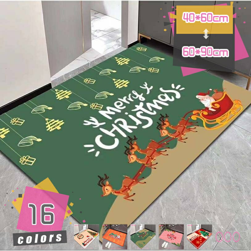 メイン素材：ポリエステル【素材】ポリエステル【機能】滑り止め、泥落とし、除塵、抗菌、耐摩耗性　【用途】業務用、家庭用、店舗、玄関、新居、屋外、エレベーター、ロビー、その他【完璧なクリスマス装飾】クリスマスのデザインで気軽くに新しい雰囲気を演...