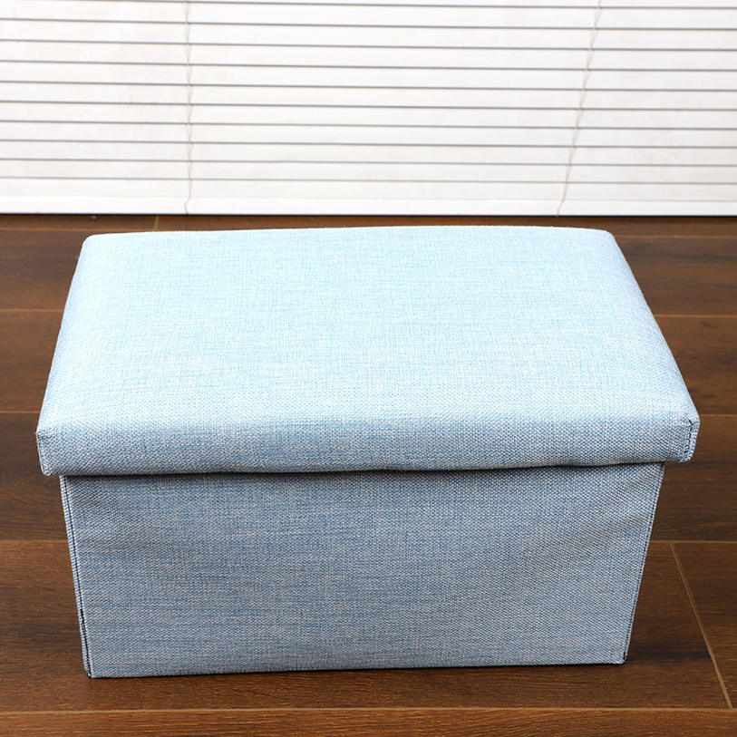 メイン素材：綿麻製◆【サイズ（cm）】：40*25*25cm； 耐荷重80KG；　材質：綿麻；◆収納ケースなのに椅子にもなる便利なBOXです。 シンプルなデザインなのでいろんな場所、用途で使えます。◆本体内部にはたっぷりの収納スペース。 使...