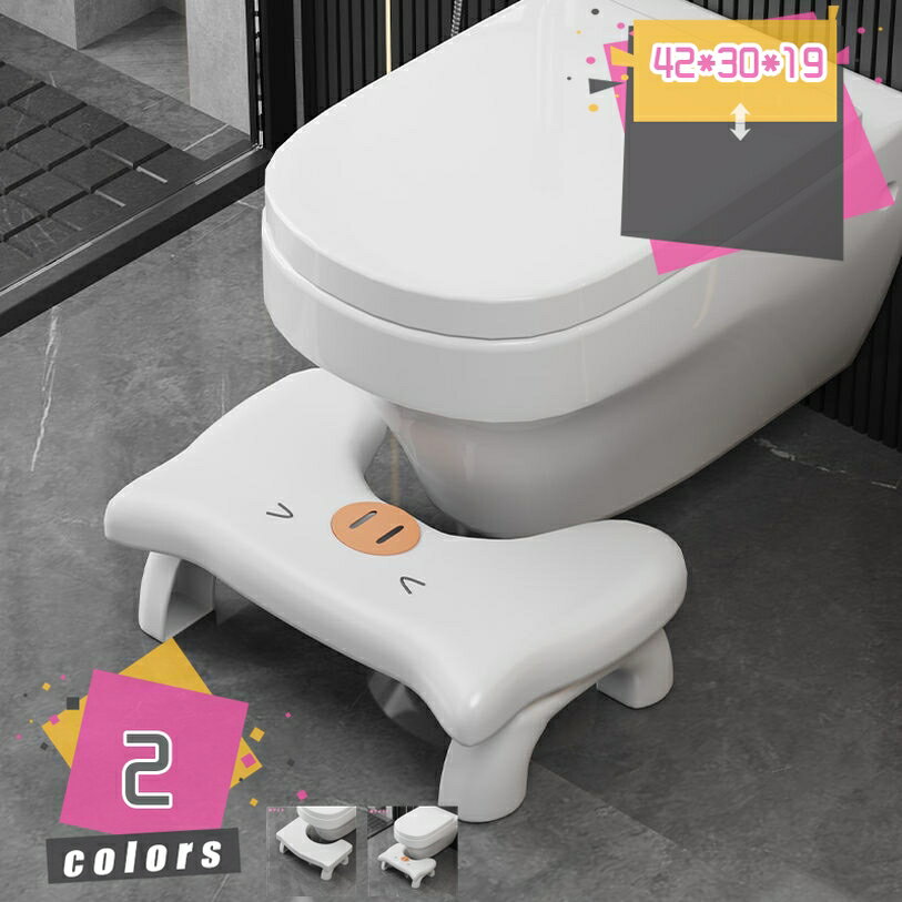 メイン素材：プラスチック【商品仕様】サイズ(約)：42*30*19=幅42×奥30×高19cm、（人工測量なので、多少の誤差がある場合がございます）【長持ちする素材】このトイレ踏み台は軽量で耐久性のあるPP素材で作られており、臭いがなく、大...