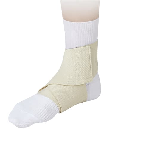 特徴 テーピング理論（フィギュア8）を応用した巻くタイプのサポーターです。 足関節を適度に圧迫・保護します。 仕様 型番：302501 材質：ナイロン・ポリエステル・PU（ポリウレタン） 洗濯方法：洗濯可（手洗い） 左右兼用 入数：1袋（1...