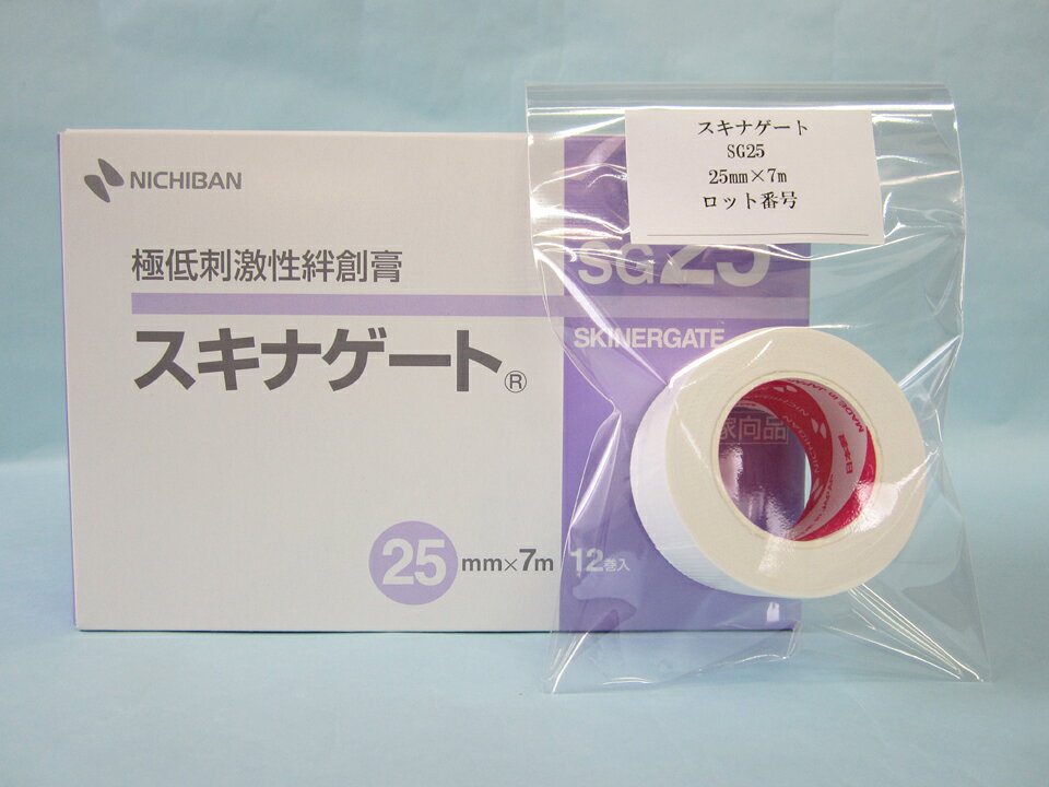 特長 ムレにくい・角質を守る、 皮ふの動きにフィット・確かな固定性 用途 ガーゼ固定 透析時の回路固定 サイズ:SG25　25mm×7m×1巻 こちらの商品は返品・交換不可でお願いしております。 まつ毛固定・テープ・医療用サージカルテープ・...
