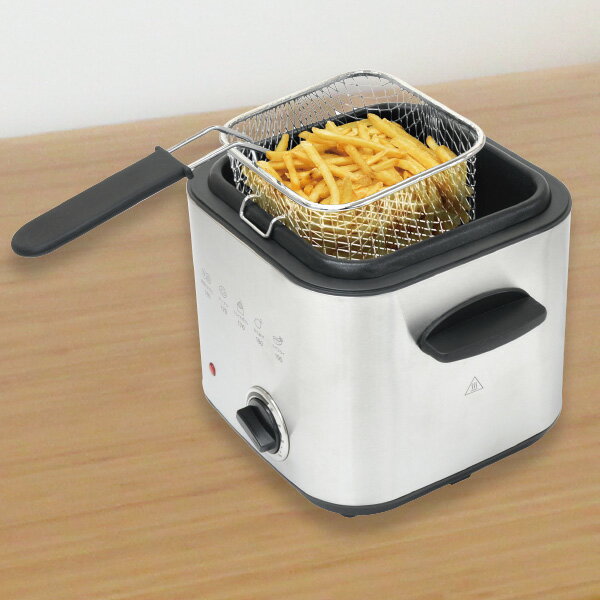 火を使わず手軽に揚げ物調理を楽しめる電気フライヤー！料理に合った温度にダイヤルを回すだけ！便利な油切りバケット付料理に合わせて約130〜190℃温度調整可能油はねも防いで安全に使えます。◎窓付きフタ◎お手入れ簡単！フッ素樹脂加工・唐揚げも！...